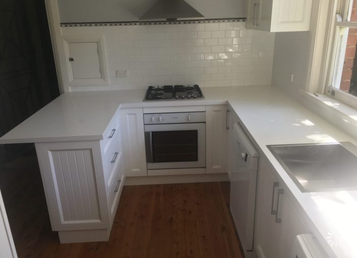 Caesarstone Pure White bench-top - SCY Top Stone Sydney